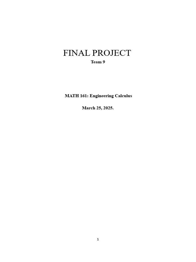 EngCalc Report | PDF | Integral | Calculus