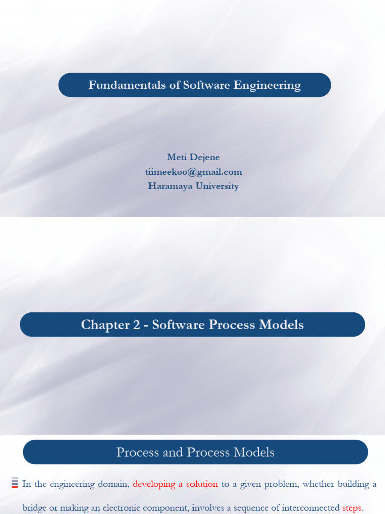 FSeng Chapter 2 - Software Process Models | PDF | Software Development Process | Software ...