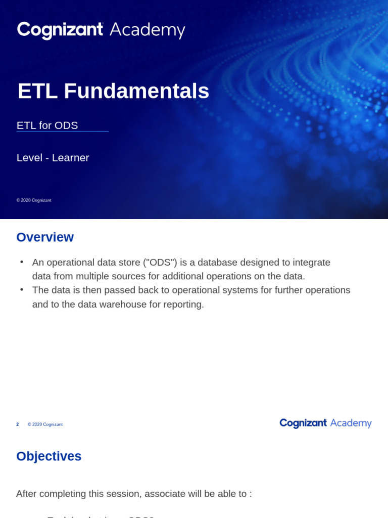 Etl Concepts Ods v1 | PDF | Data Warehouse | Data Model