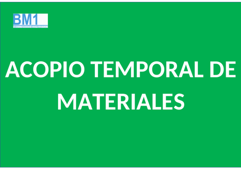 Acopio de Materiales | PDF