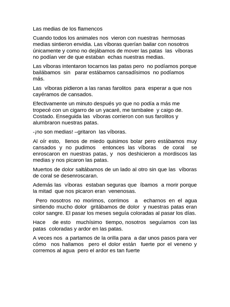 Las Medias de Los Flamencos | PDF