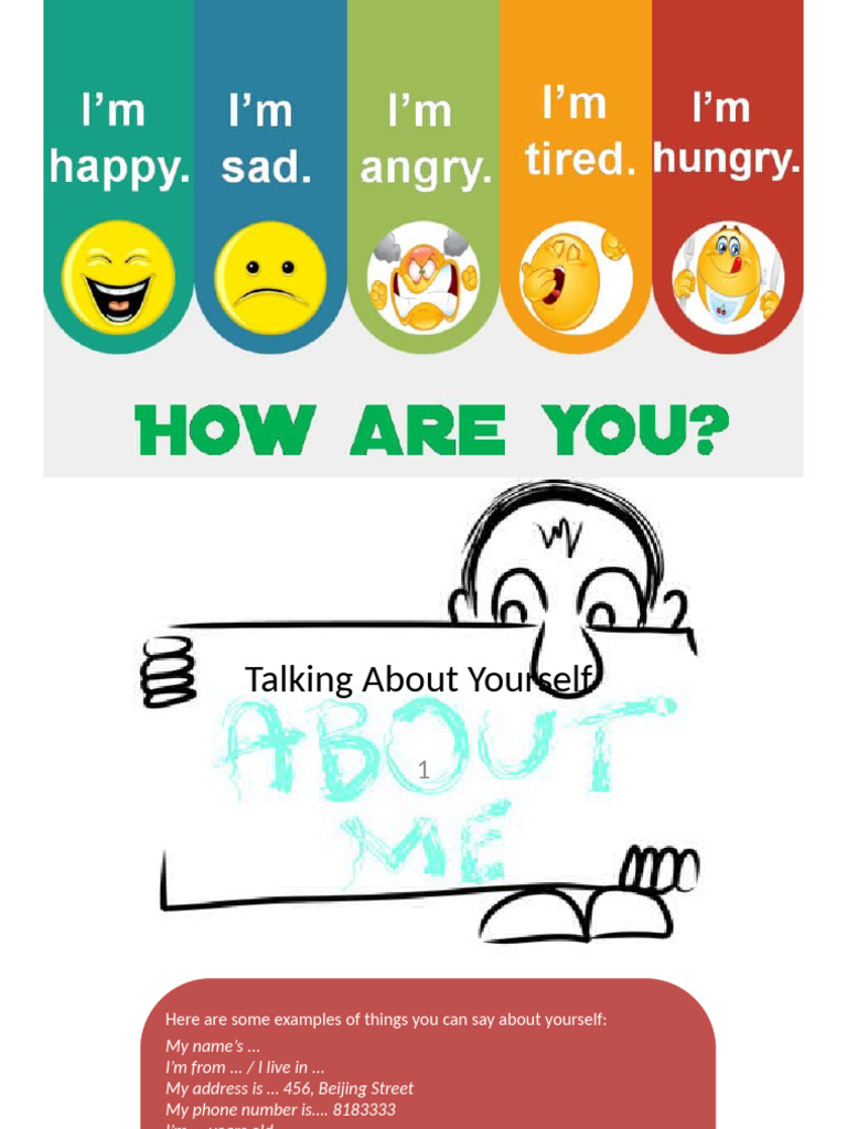 Self-Introduction Examples for Kids | PDF
