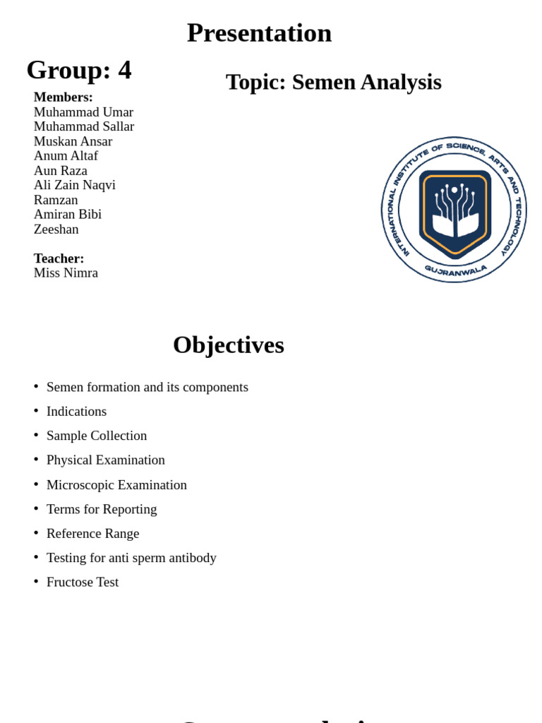 Comprehensive Guide to Semen Analysis | PDF | Staining | Semen