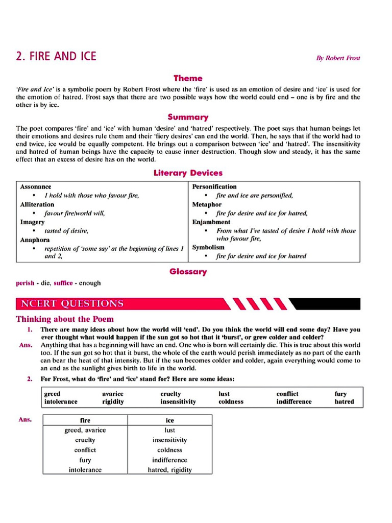 Fire and Ice TW | PDF