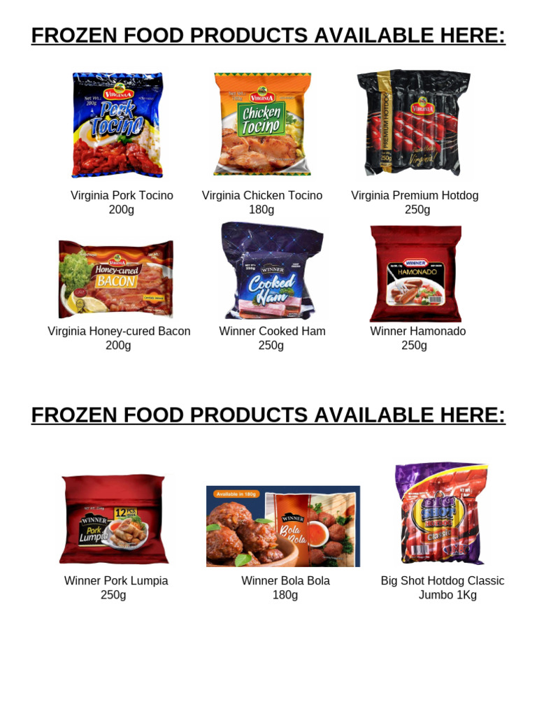 Food Product | PDF