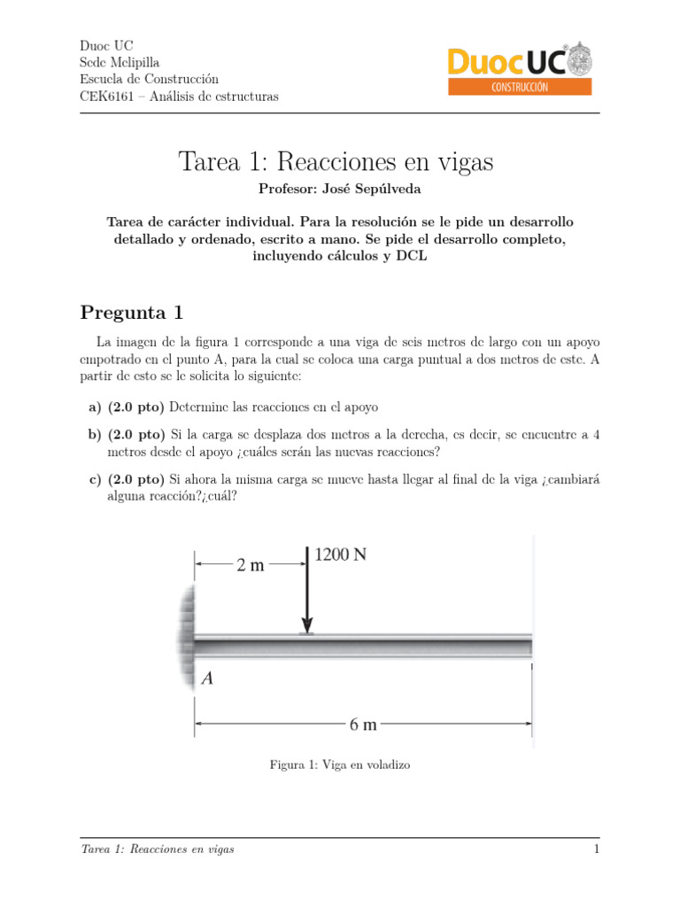 Tarea 1 Analisis de Estructuras | PDF