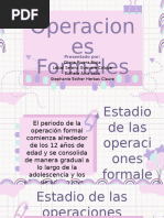 Etapa de Operaciones Formales | PDF | Pensamiento | Desarrollo cognitivo