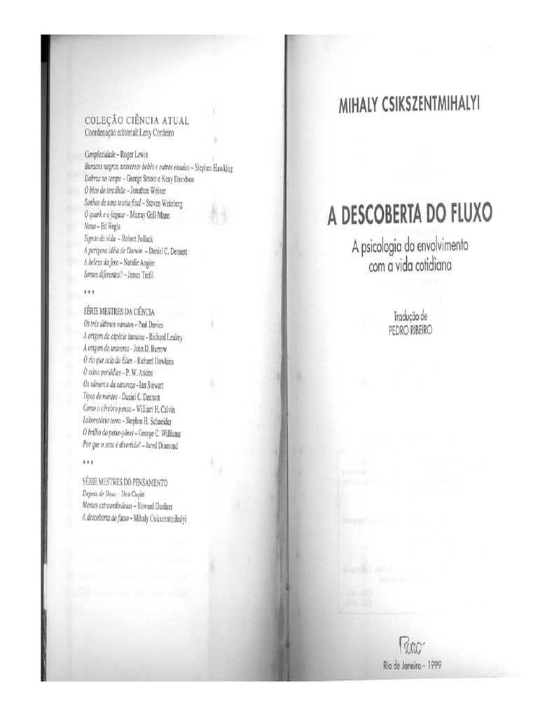 Mihaly Csikszentmihalyi - Flow Do Fluxo | PDF