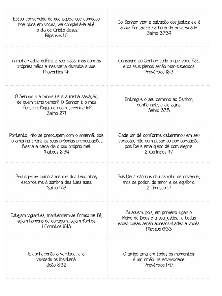 120 Versículos em Folha A4 | PDF