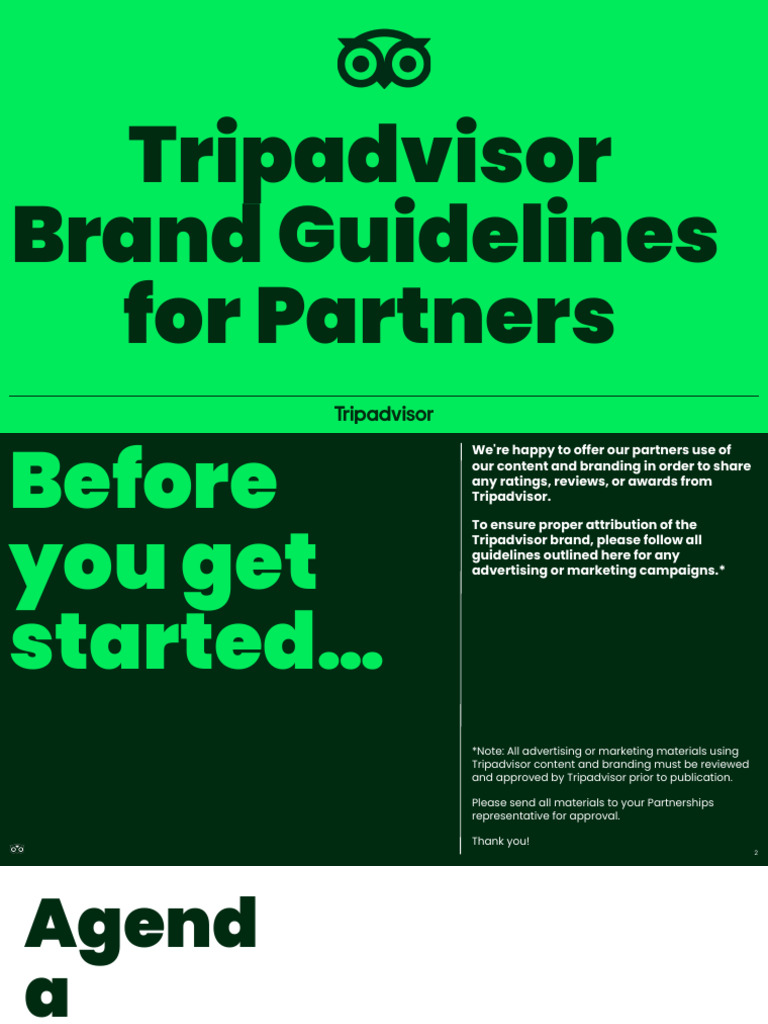 2025 Tripadvisor Brand Guidelines For Partners | PDF | Logos | Rgb ...
