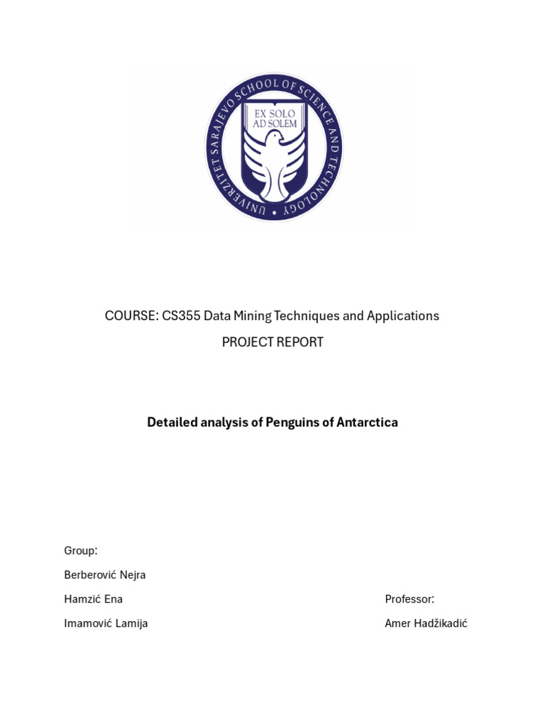 Project Report - Penguins | PDF | Accuracy And Precision | Linear ...