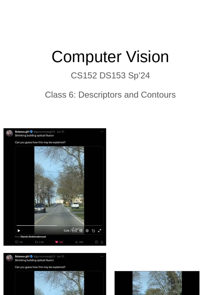 Computer Vision: Descriptors & Contours | PDF | Digital Signal ...