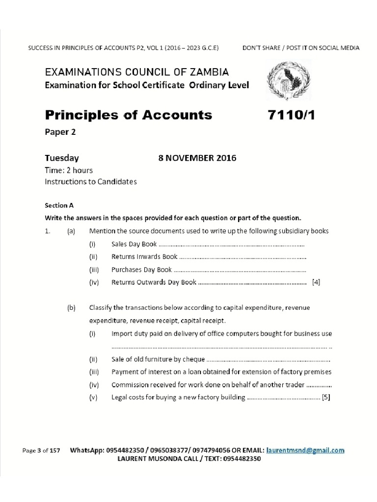 Accounts Past Papers E.K | PDF