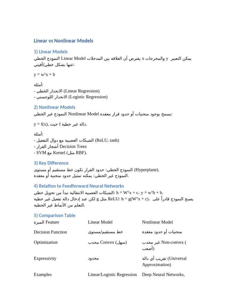 Linear Vs Nonlinear | PDF