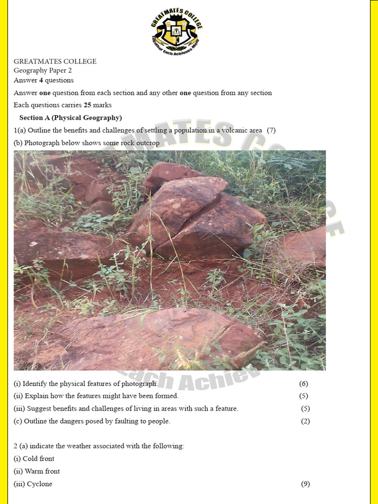 Geography Form 3 End of Year 082109 | PDF | Environmental Impact ...