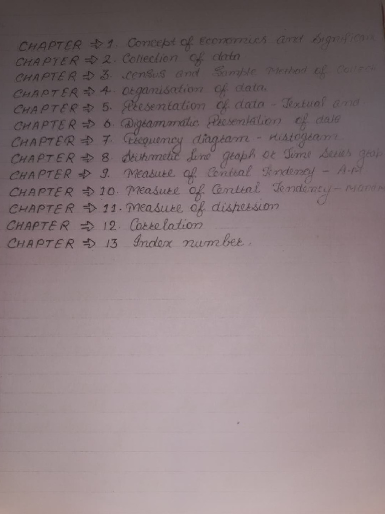 Statistics Class 11 | PDF