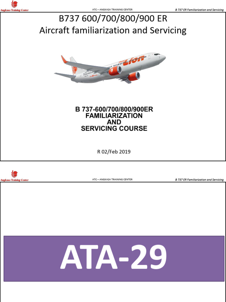 B737 ER Hydraulic System Overview | PDF | Flight Control Surfaces ...