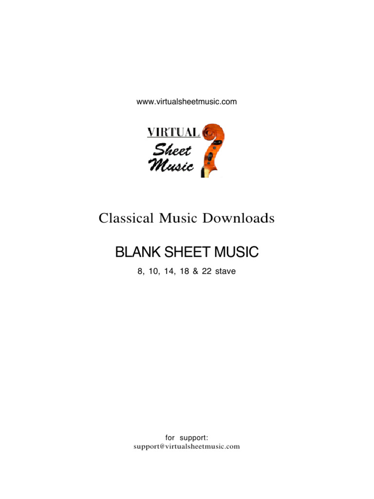 Blank Music Sheet PDF Template Free Download 117 | PDF