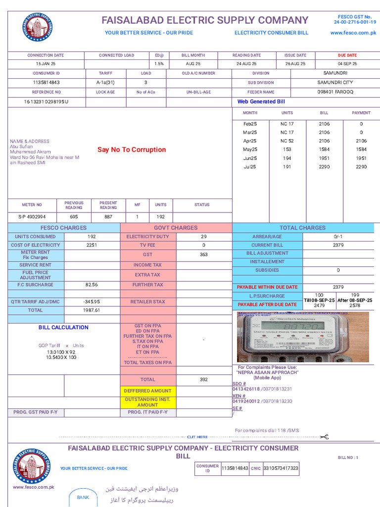 Abu Sufian Sept Bill | PDF | Fee | Market (Economics)