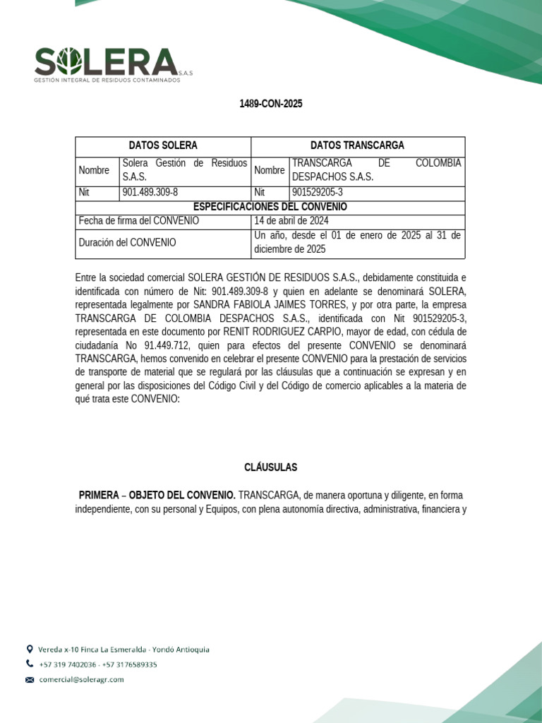 1489-Con-2024 - Solera | PDF | Arbitraje