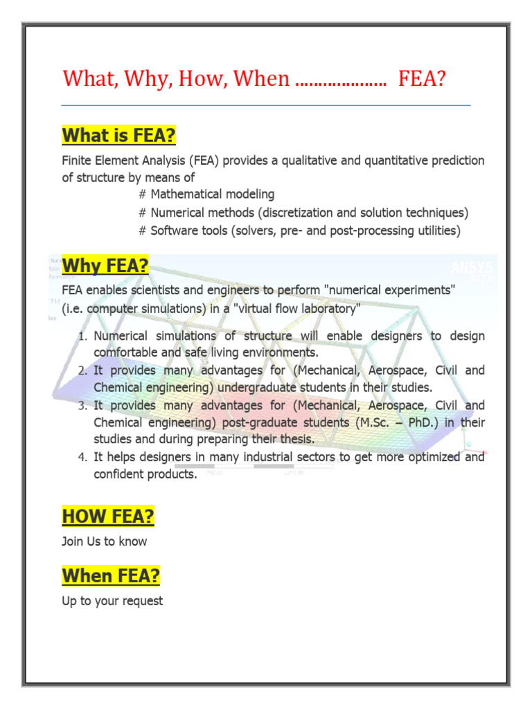 Ansys-FEA | PDF | Finite Element Method | Simulation