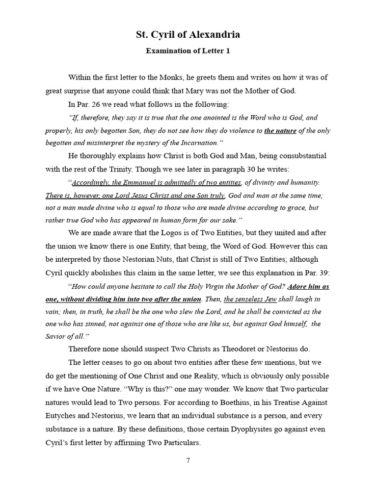 Miaphysitism_ in the Fathers DRAFT | PDF | Logos (Christianity ...