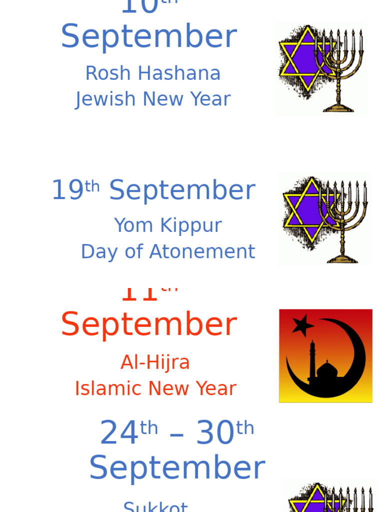 Major Religious Holidays Calendar 2023 | PDF | Festival | Religious ...
