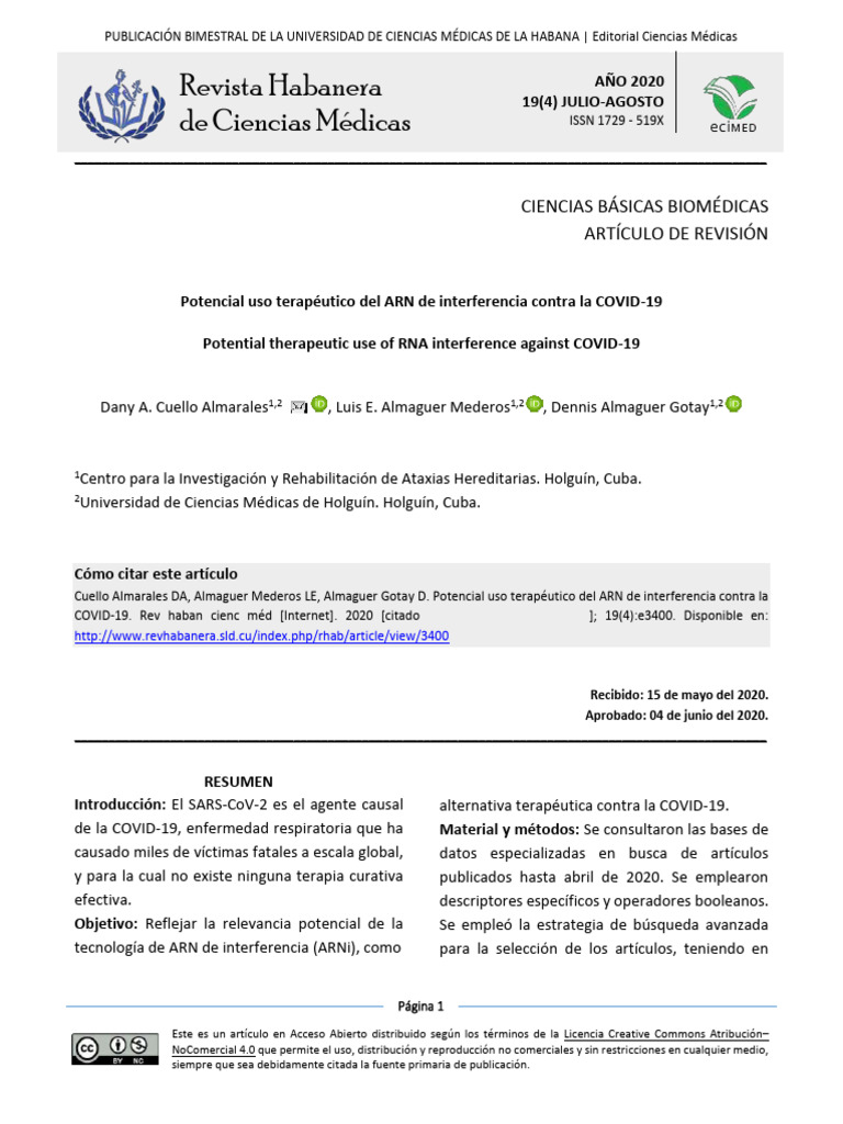 Arn Interferencia | PDF | Rna interferente pequeña | Micro Rna