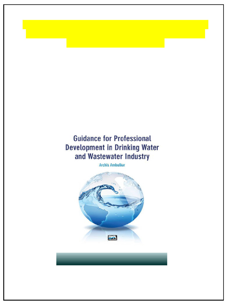 Guidance for Professional Development in Drinking Water and Wastewater ...