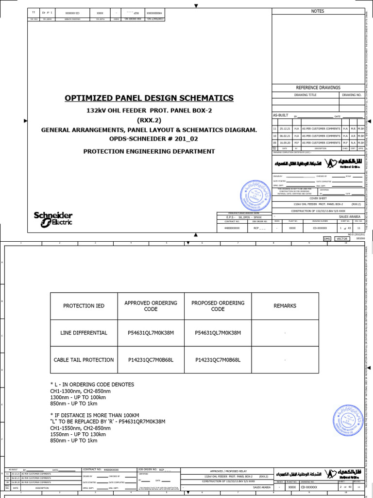 201 - 02 132kv Ohl Feeder Prot Panel Set-2 | PDF | Alternating Current | Electrical Wiring