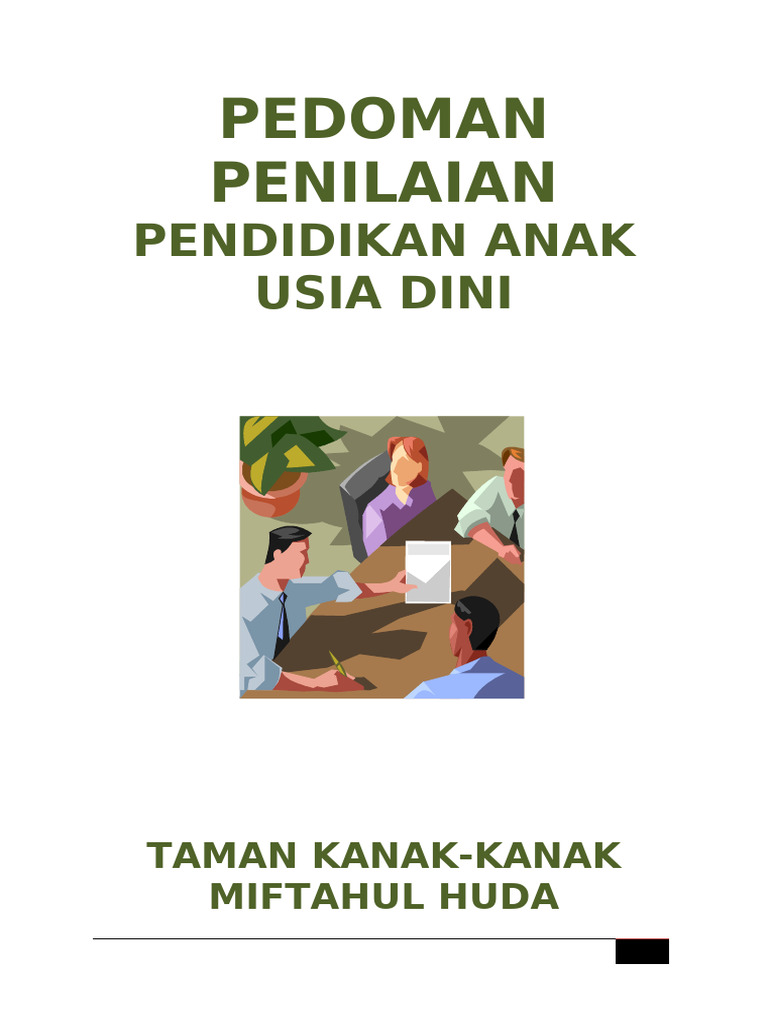 Pedoman Penilaian TK Miftahul Huda | PDF