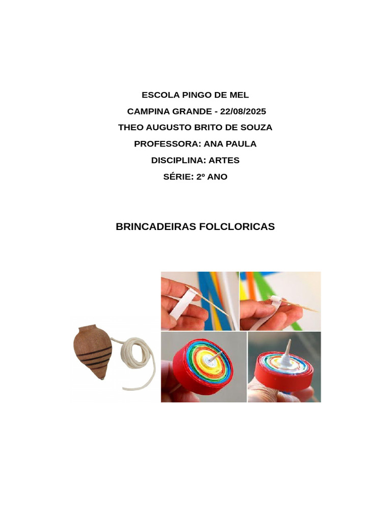 Escola Pingo de Mel | PDF