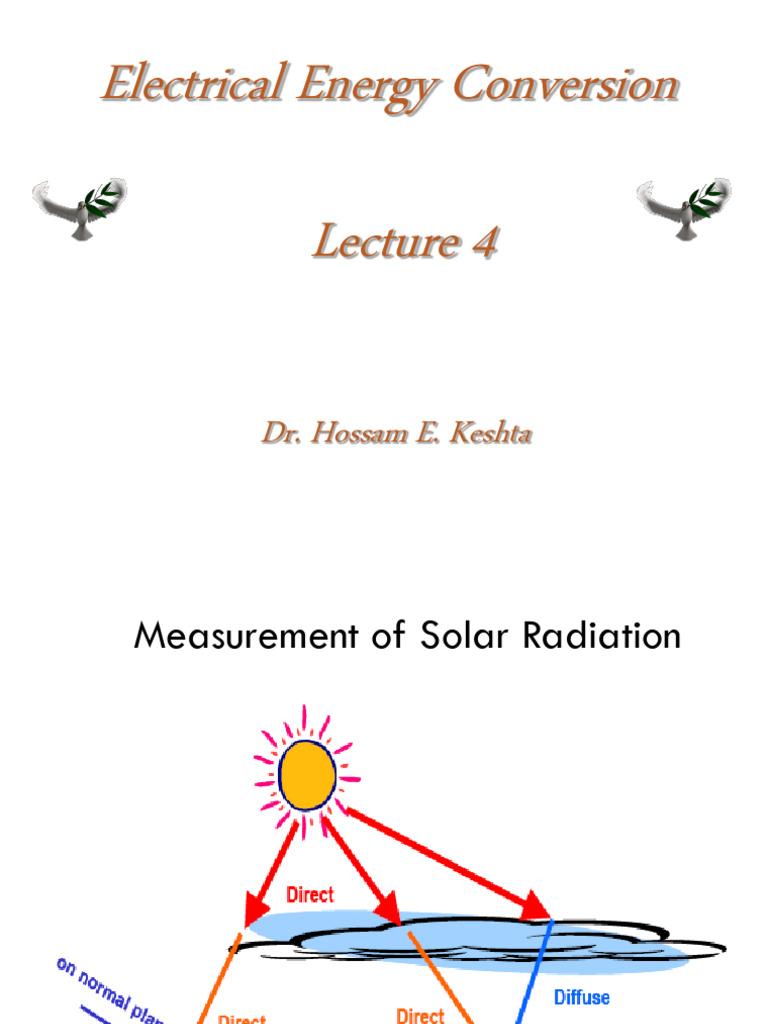 Lectrure4 - Electrical Energy Conversion | PDF | Solar Energy ...