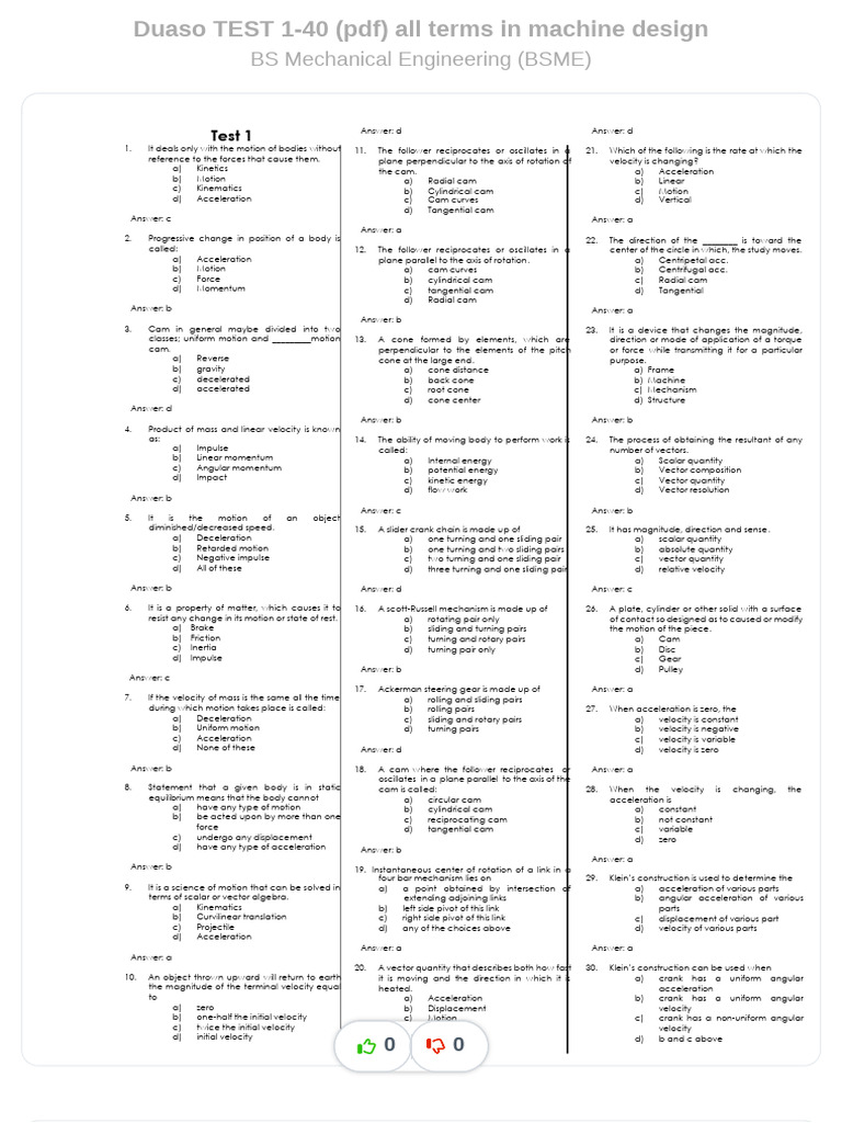 Machine Design Concepts and Terms | PDF | Strength Of Materials ...
