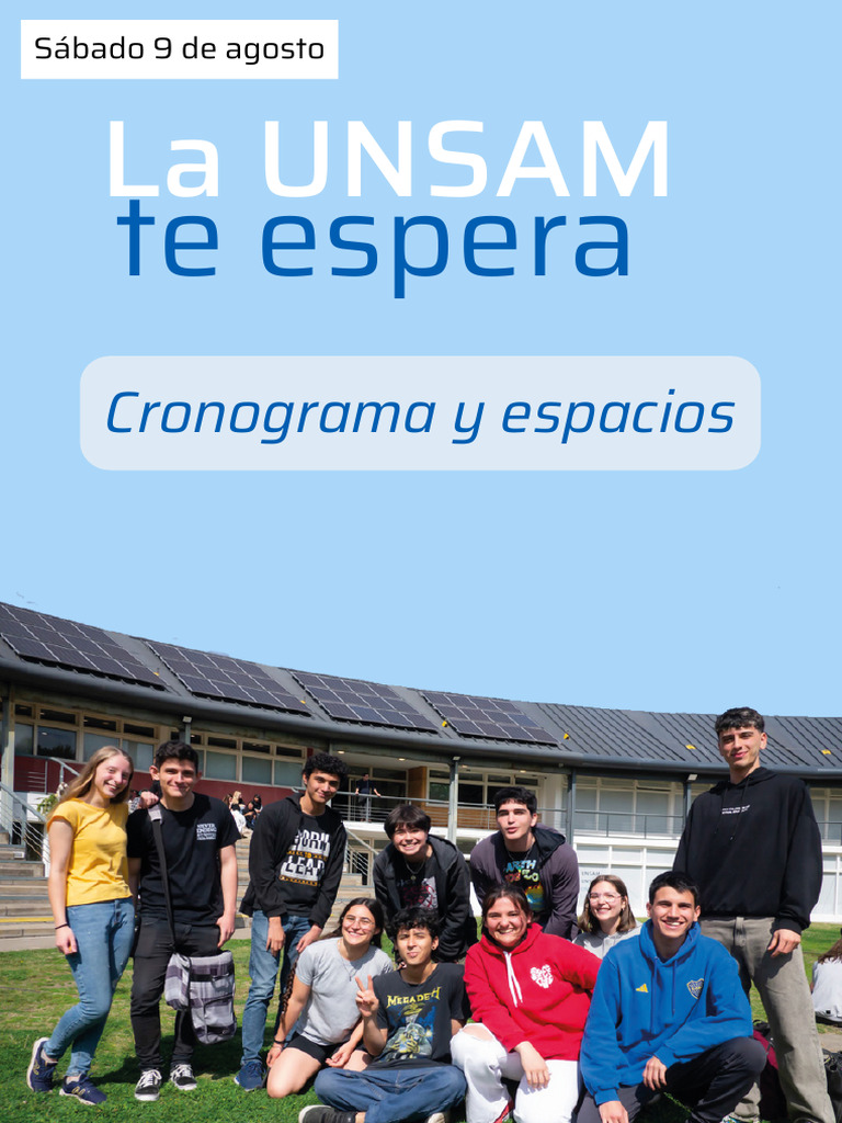 Programa Evento La UNSAM Te Espera | PDF | Ingeniería