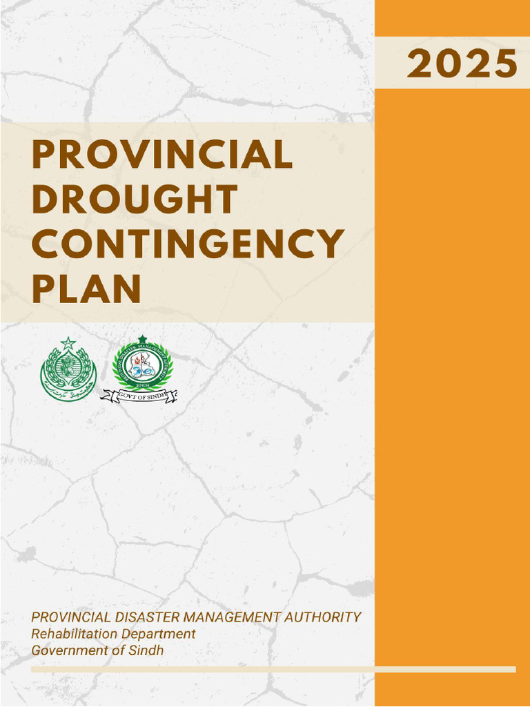 Provincial Drought Contingency Plan 2025 - PDMA Sindh | PDF ...
