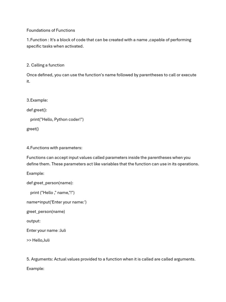 Foundations of Functions AI 7 | PDF