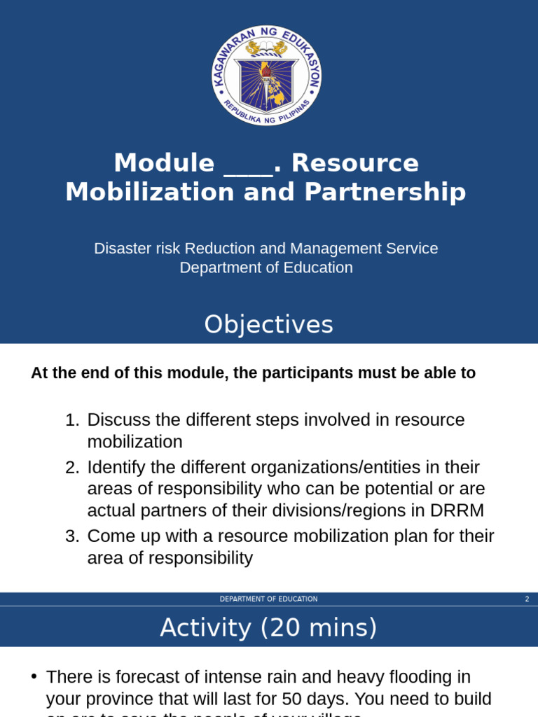Resource Mobilization | PDF