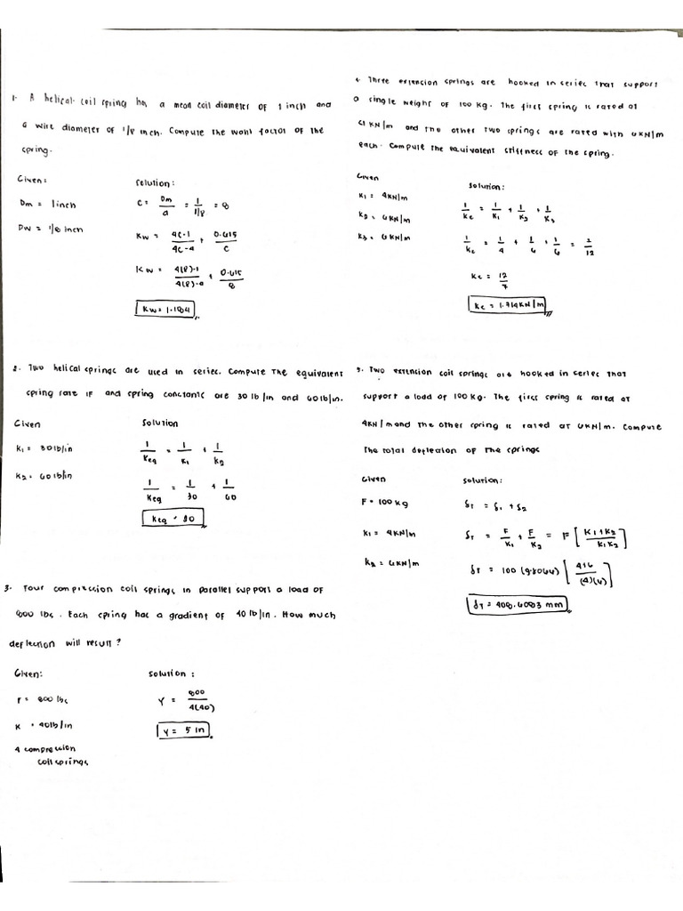 MD Prob Set Springs | PDF