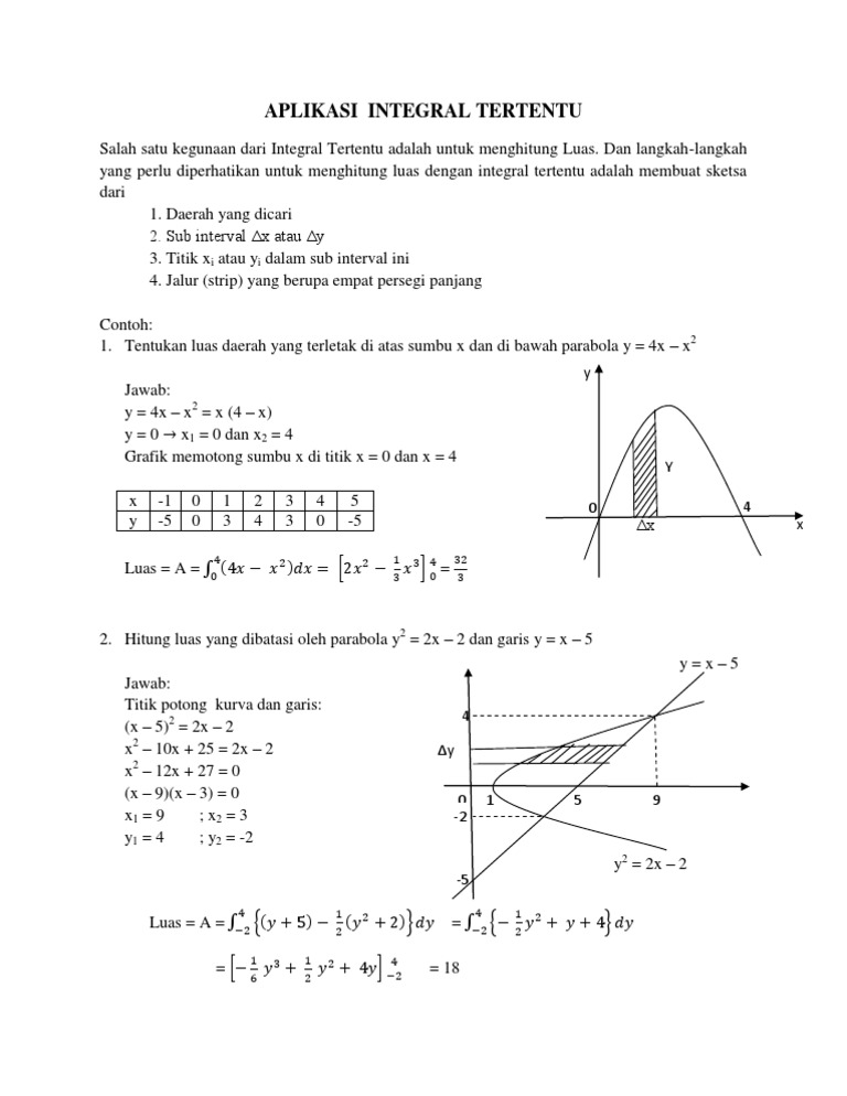 Aplikasi Integral Tertentu | PDF