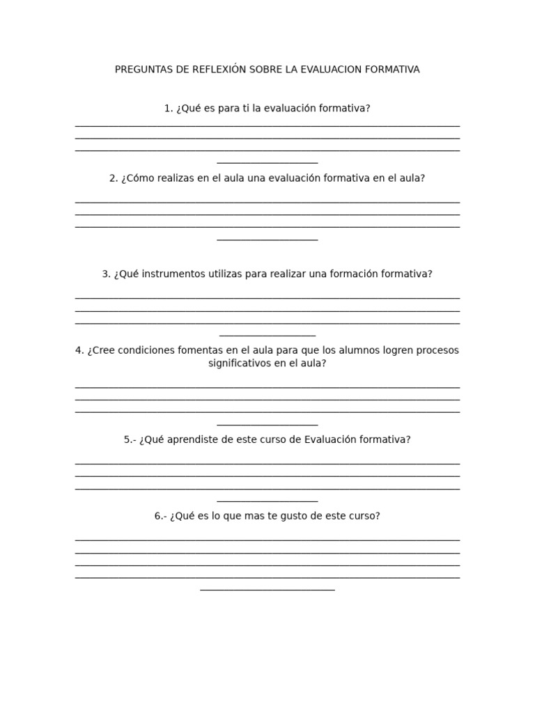 Preguntas de Reflexion | PDF