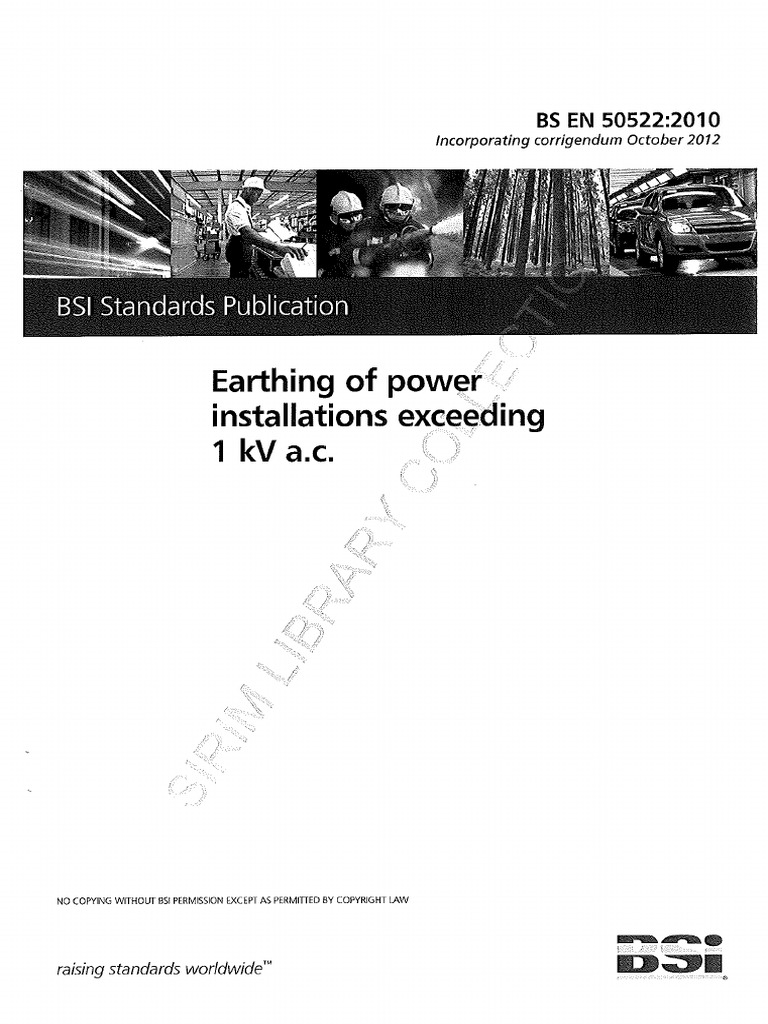 Bs en 50522 Earthing of 1kv | PDF