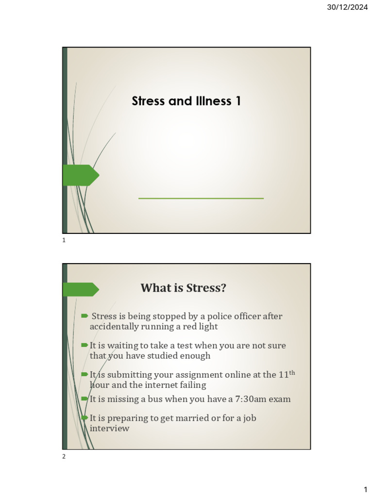 Understanding Stress Appraisal Processes | PDF | Stress (Biology ...