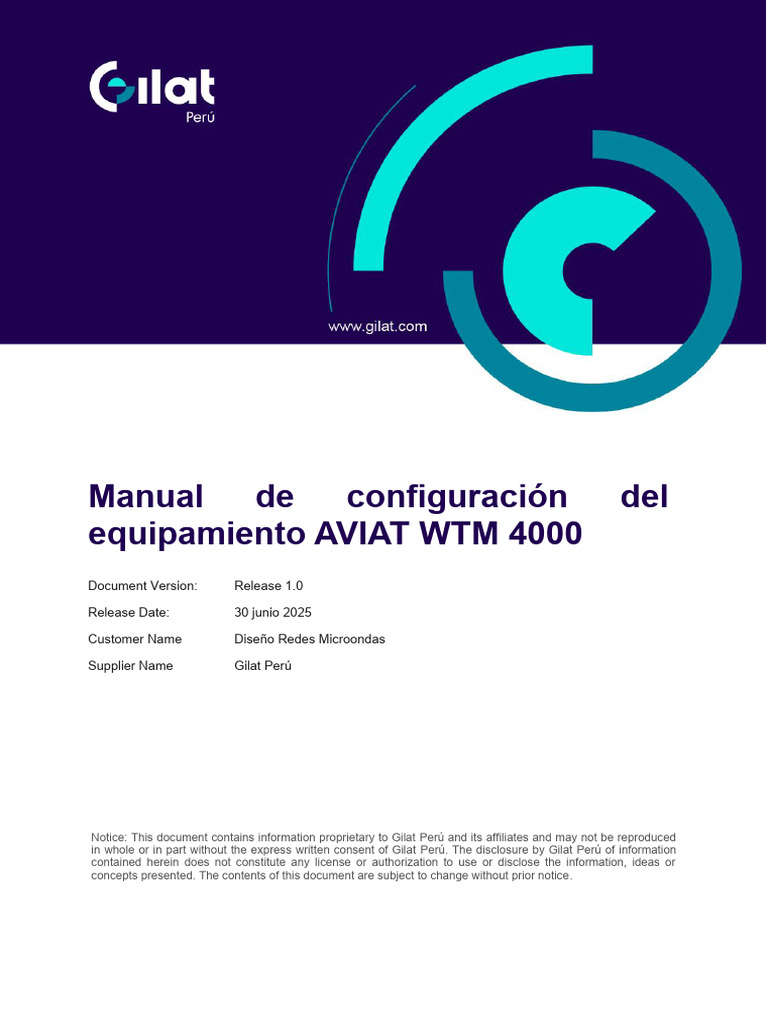 Manual de Instalación AVIAT WTM 4000 | PDF | Enrutador (Computación ...