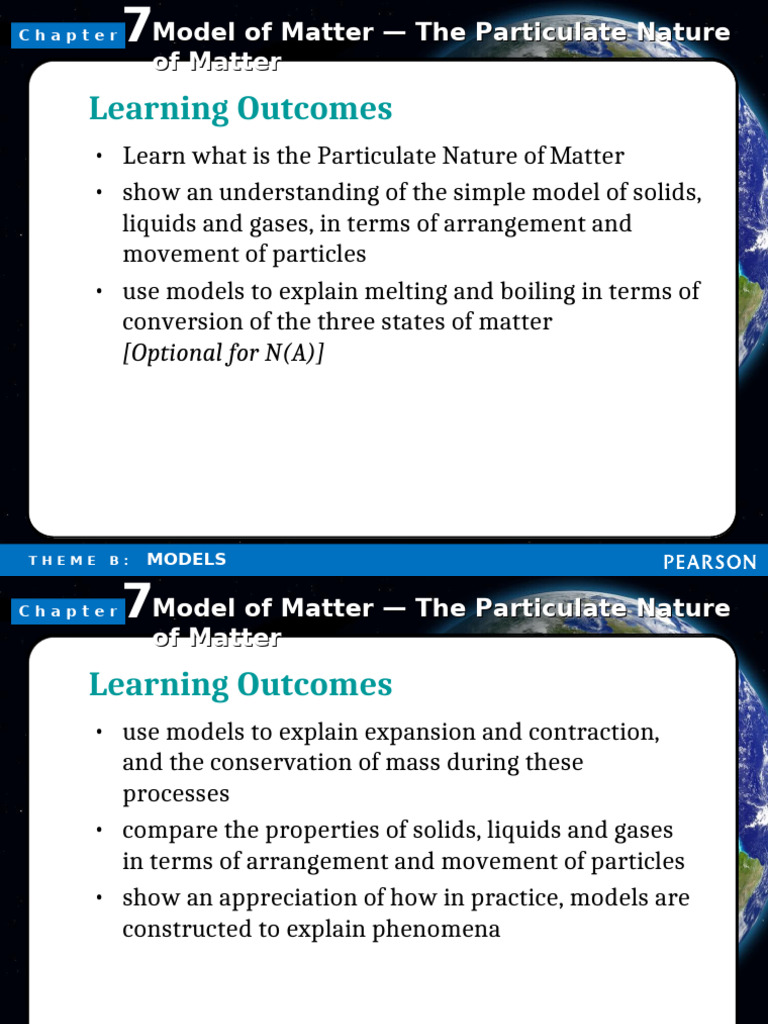 Chapter 7 - The Particulate Nature of Matter | PDF | Gases | Matter