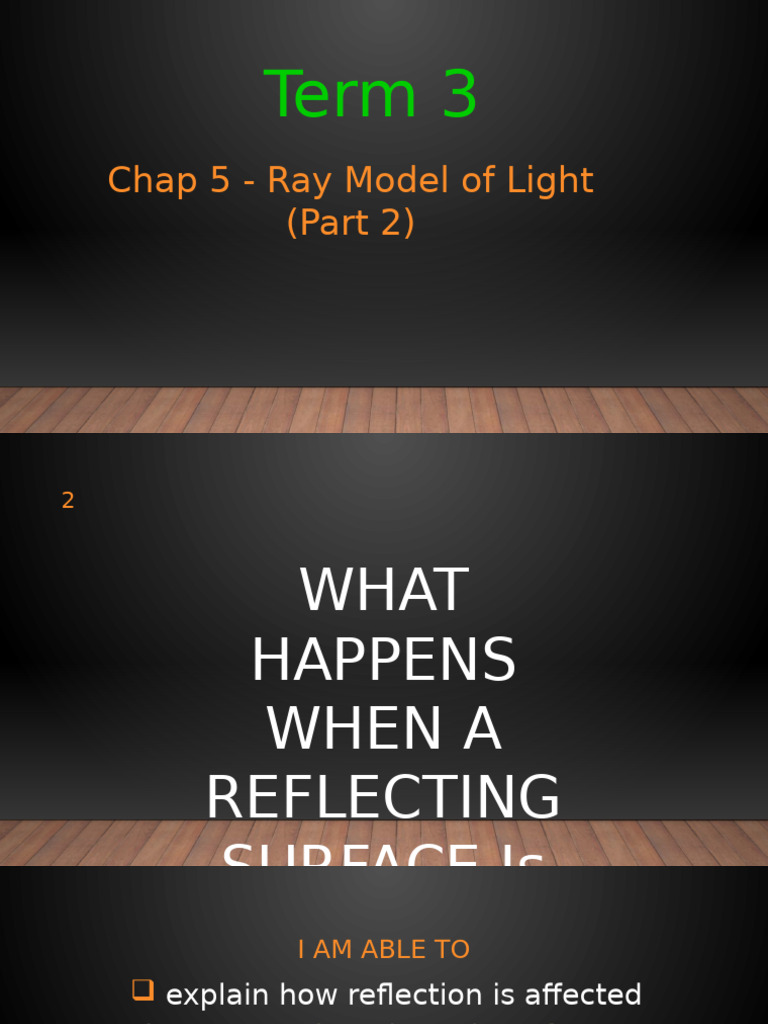 Chap 5 Ray Model of Light - G3 - Part 2 | PDF | Light | Reflection ...