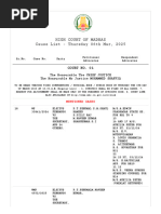 Madras High Court Cause List - Jan 7, 2025 | PDF | Courts