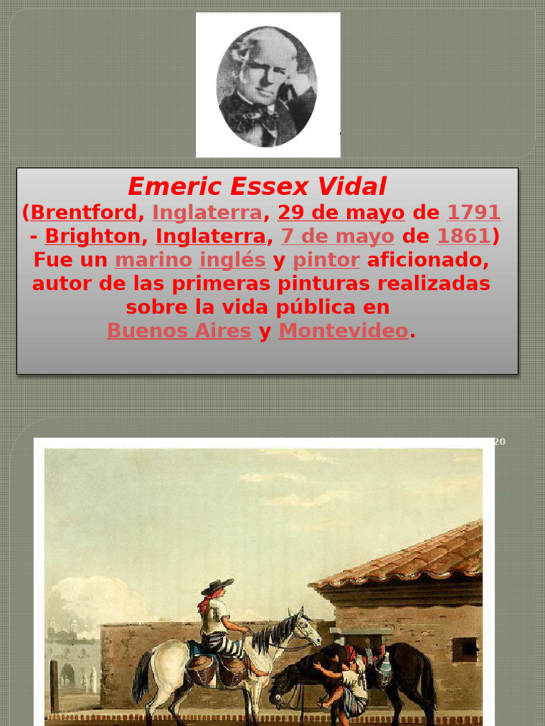 Emeric Essex Vidal: Pintor de Buenos Aires | PDF