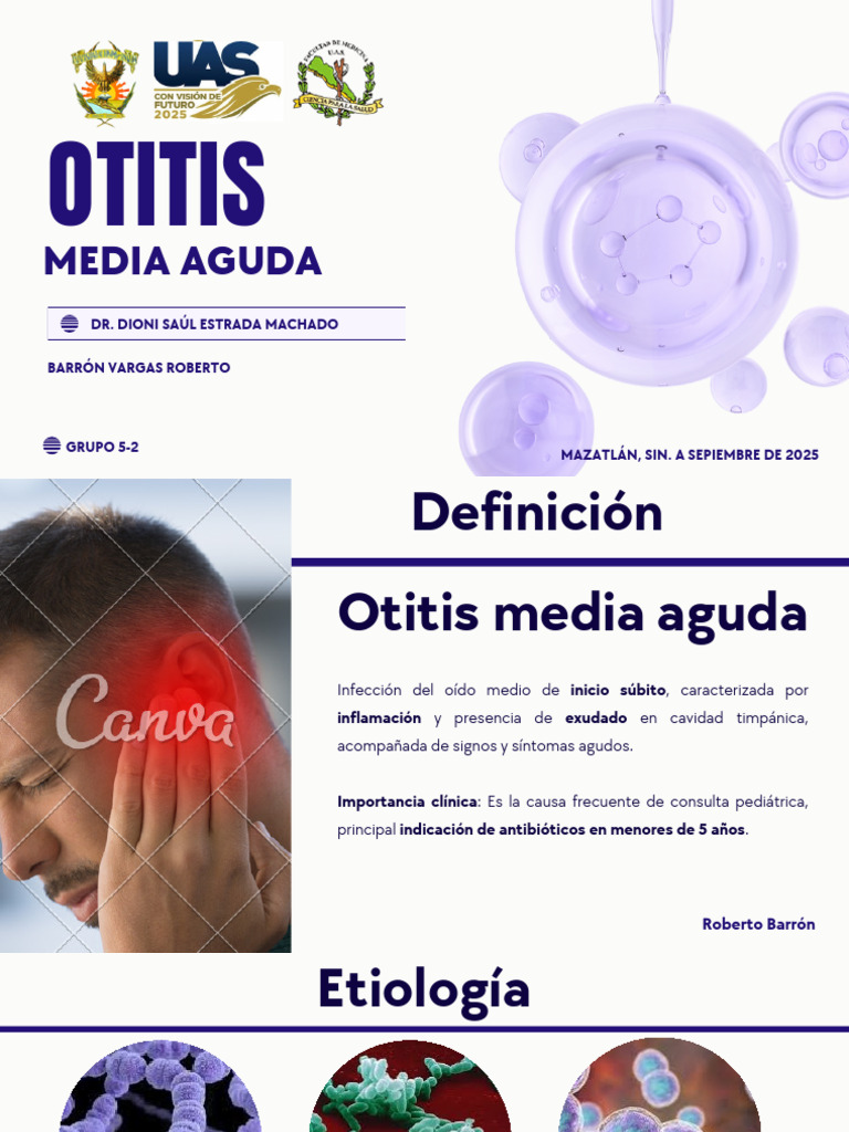 Otitis Media Aguda | PDF | Especialidades Medicas | Medicina CLINICA