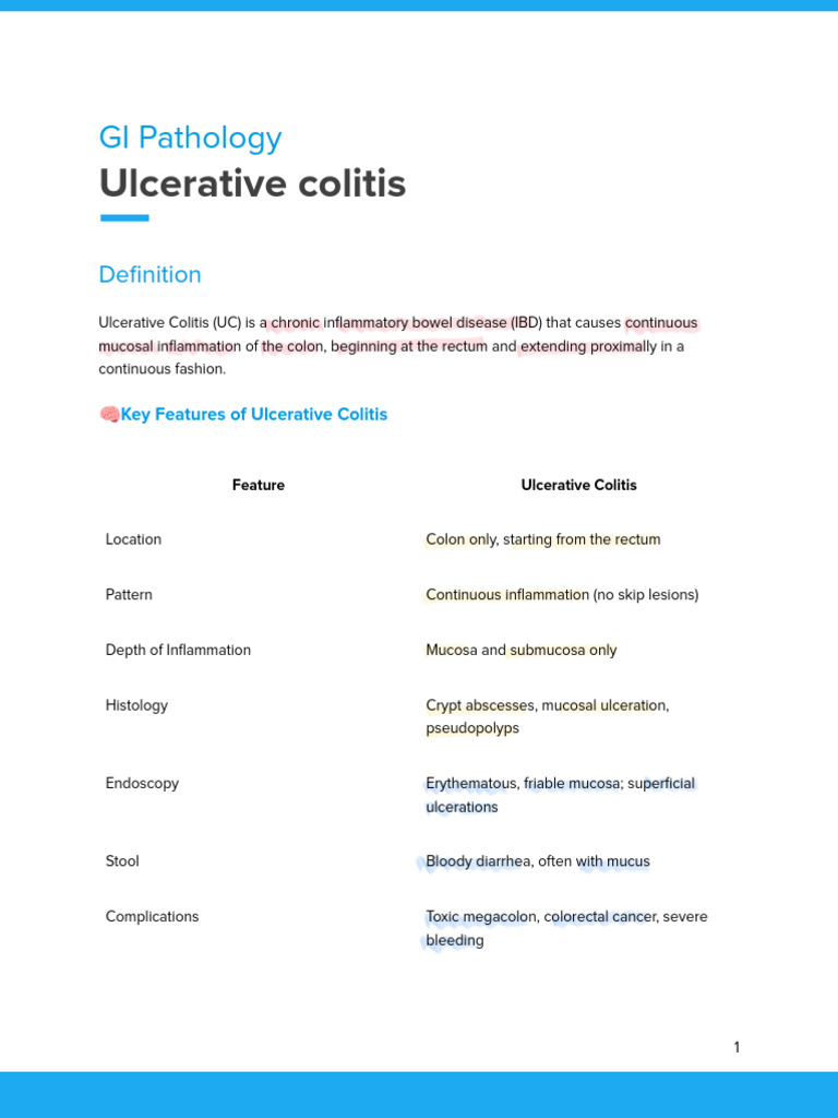 Ulcerative Colitis | PDF